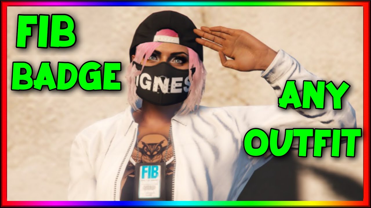 HOW TO GET FIB BADGE ON ANY OUTFIT GTA ONLINE (EASY) - YouTube