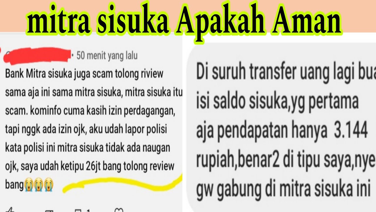 Mitra Sisuka Penipuan ? | Mitra sisuka Apakah Aman| mitra Sisuka grub - YouTube