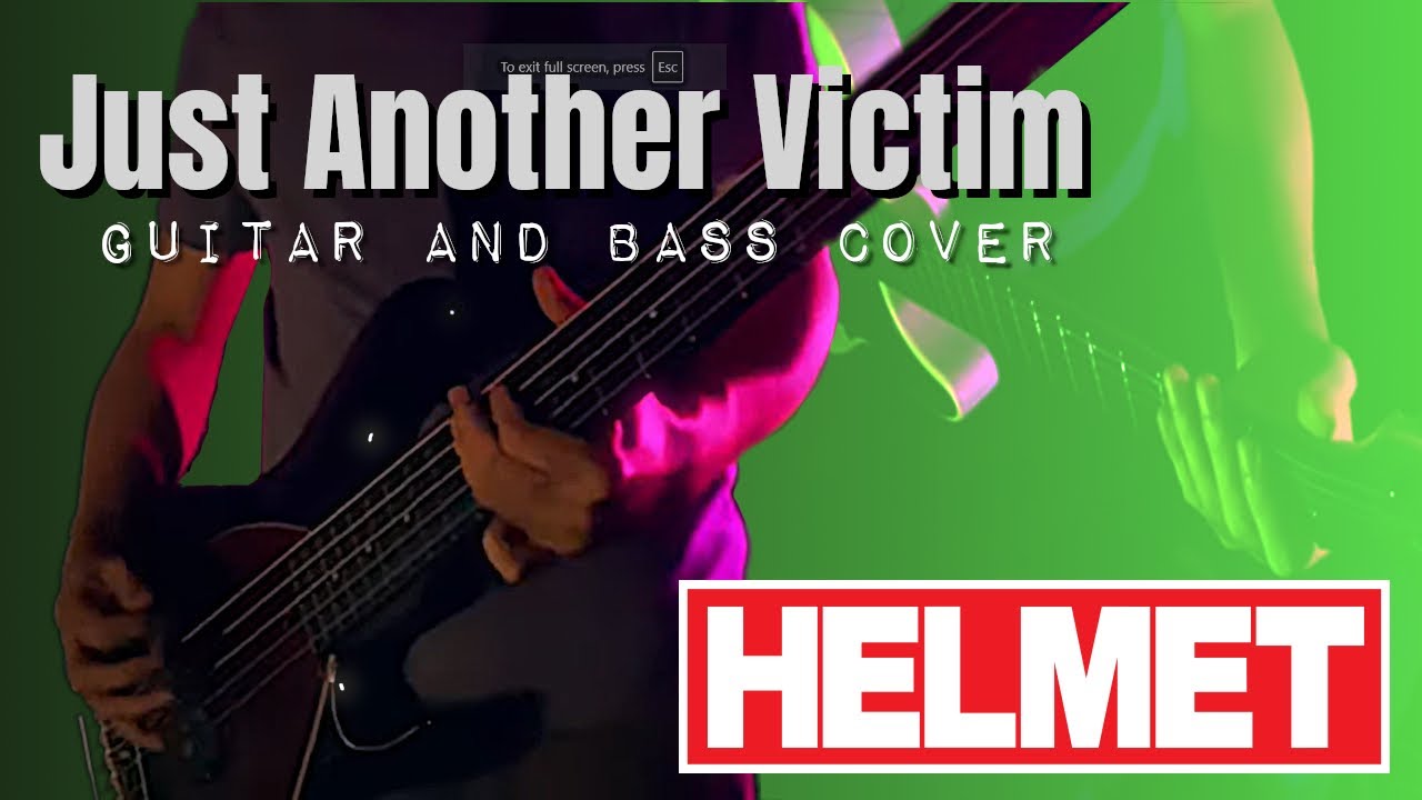 Helmet - Just Another Victim #432hz (Guitar and Bass cover) - YouTube