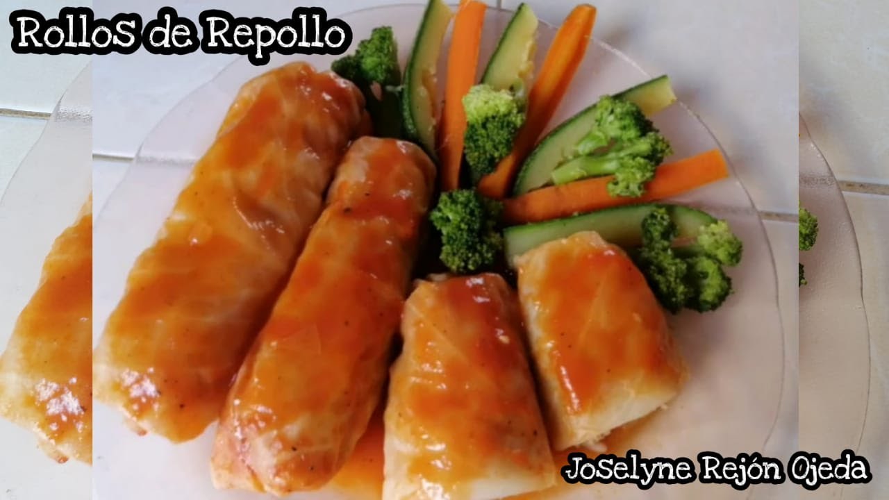 ROLLOS DE REPOLLO FIT/ 100%SALUDABLE - YouTube