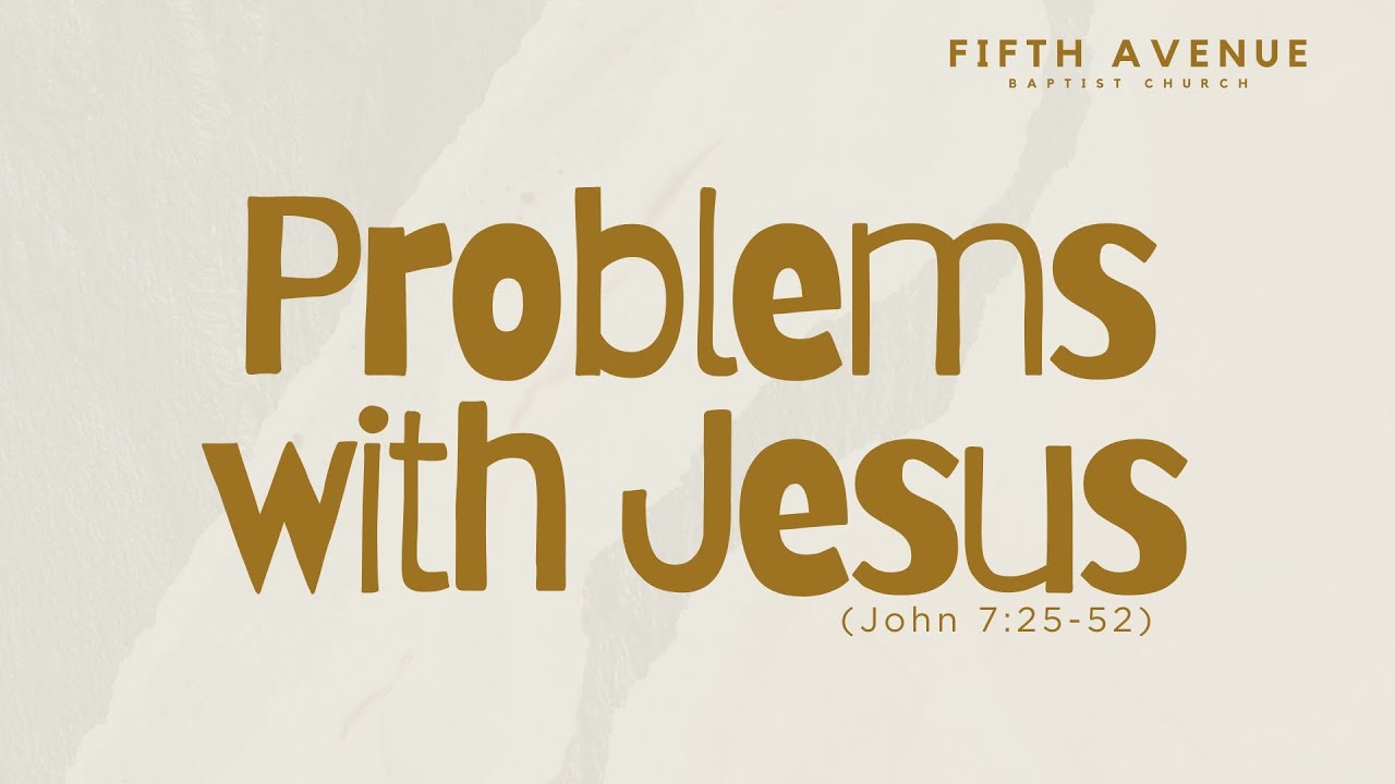 Problems With Jesus - YouTube