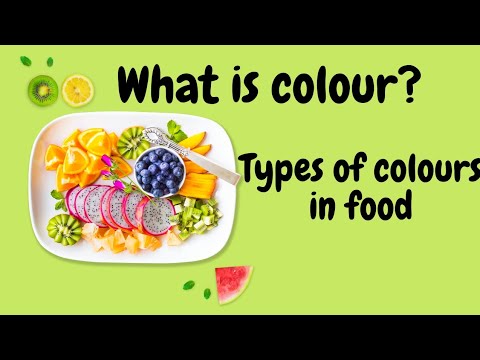 What is colour? Types of Food colours||Natural and synthetic colours ...