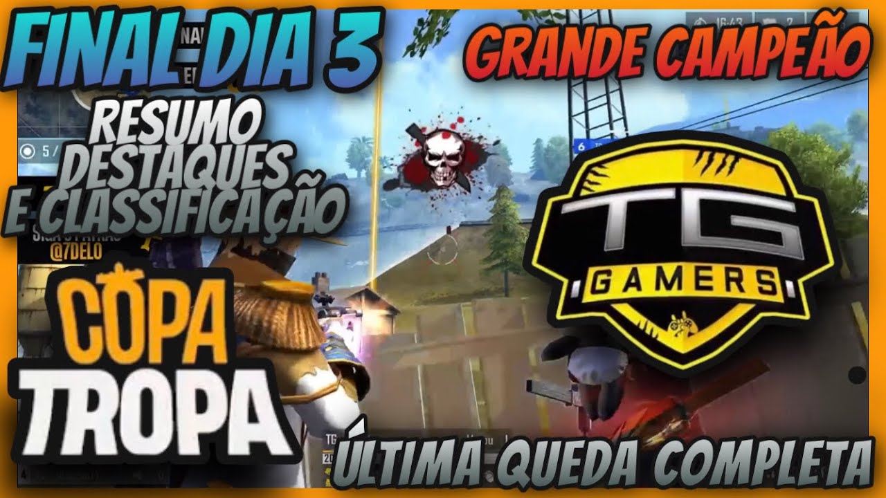 Copa Tropa final dia 3 - Resumo Destaques tabela, última queda completa ...