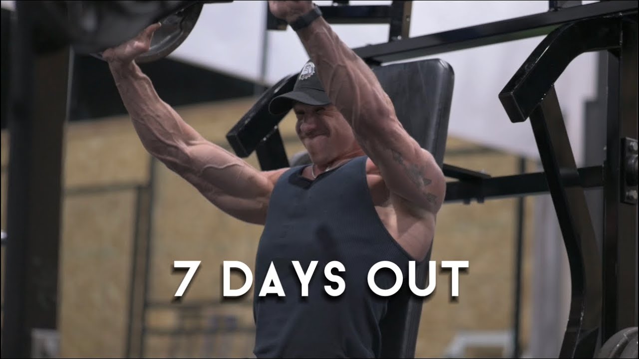 7 Days Out | Full Day / Chest and Back Workout - YouTube
