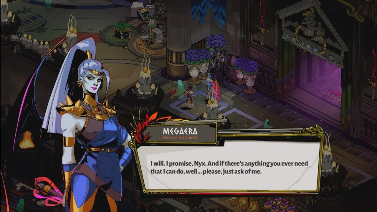 Megaera doubted Nyx - Hades - YouTube