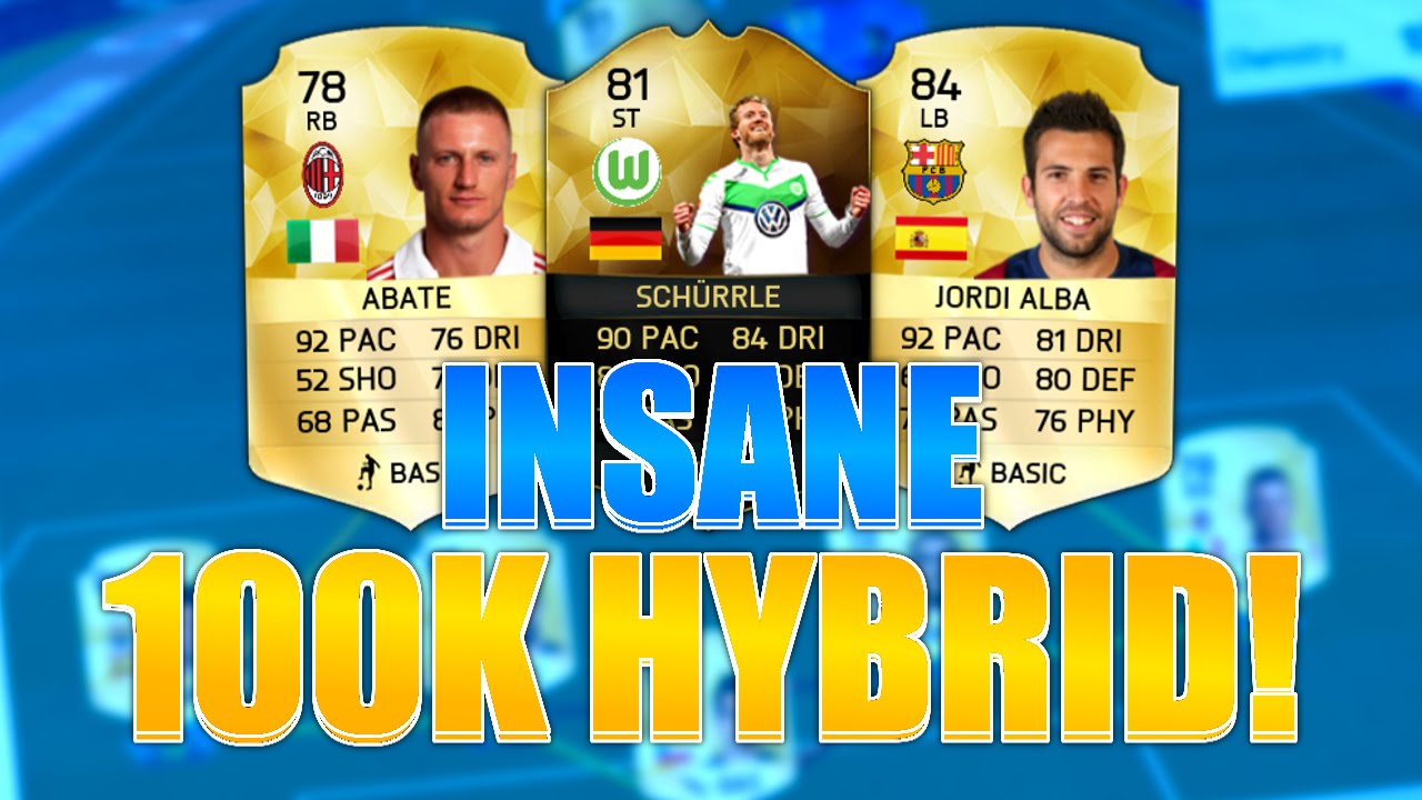 Fifa 16 Overpowered 100k Hybrid Squad Builder Worst Striker Ever