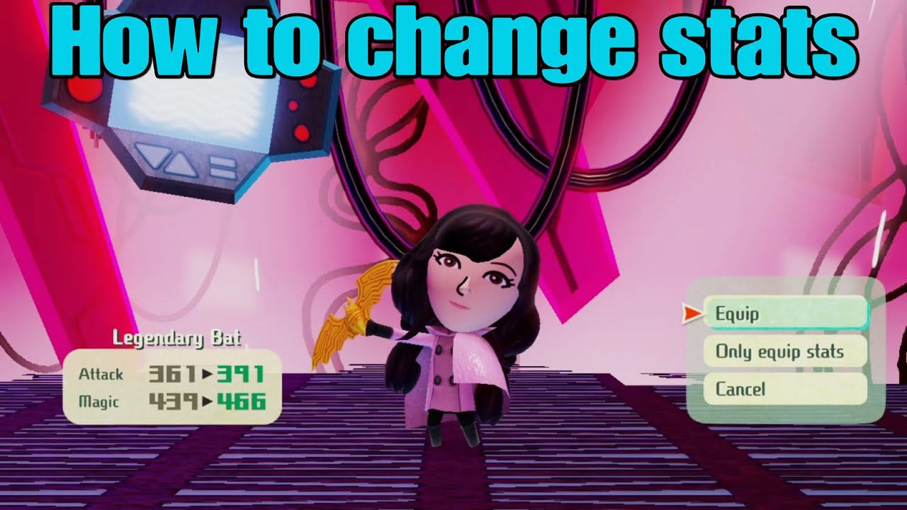 Miitopia - How to change stats "Without Using New Weapon & Costume ...