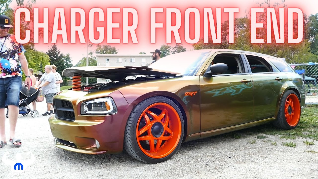 dodge magnum with charger front end - YouTube