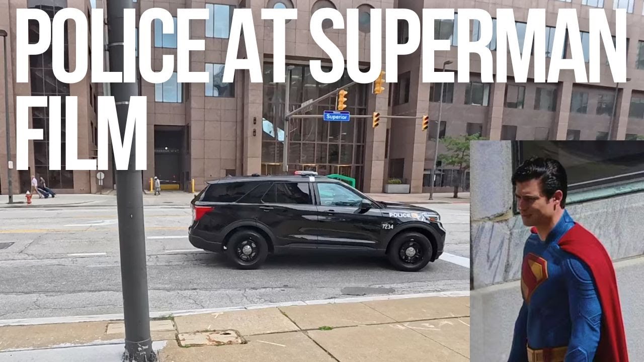 Police Clear the Way for Superman Filming! Cleveland Transformed - YouTube