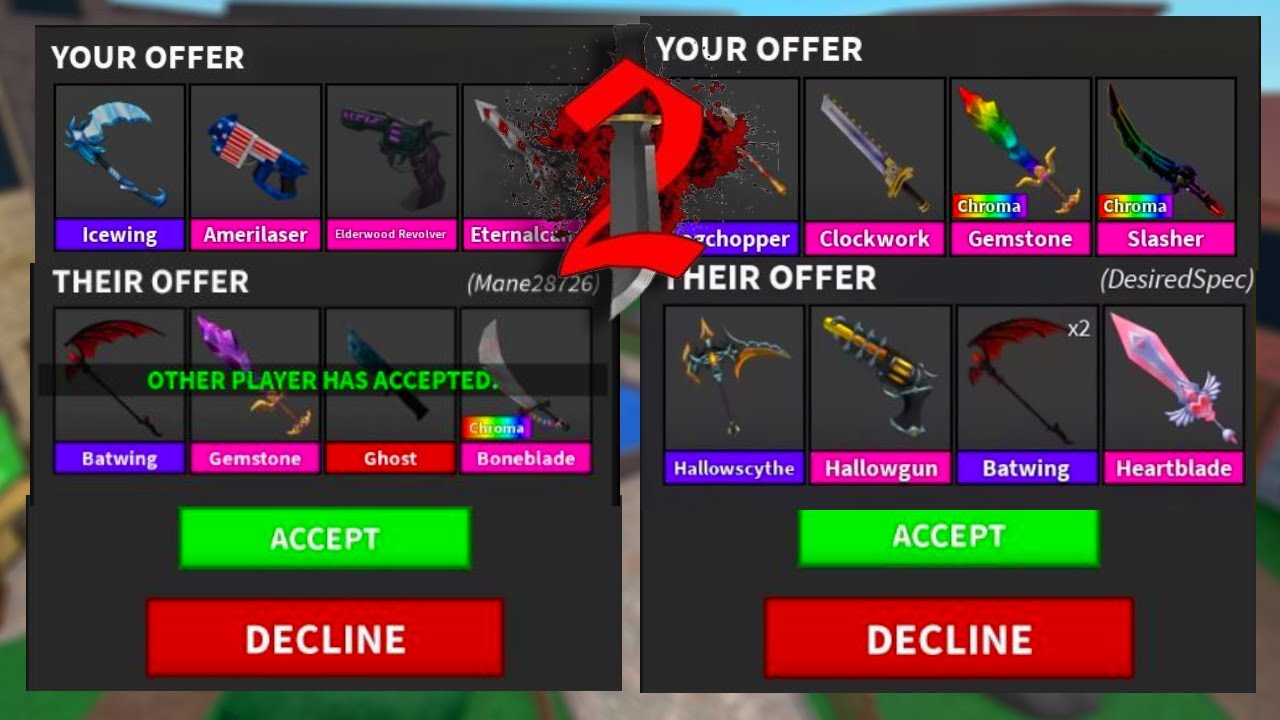 Roblox MM2 Trading Montage #5 (HUGE WINS!) - YouTube