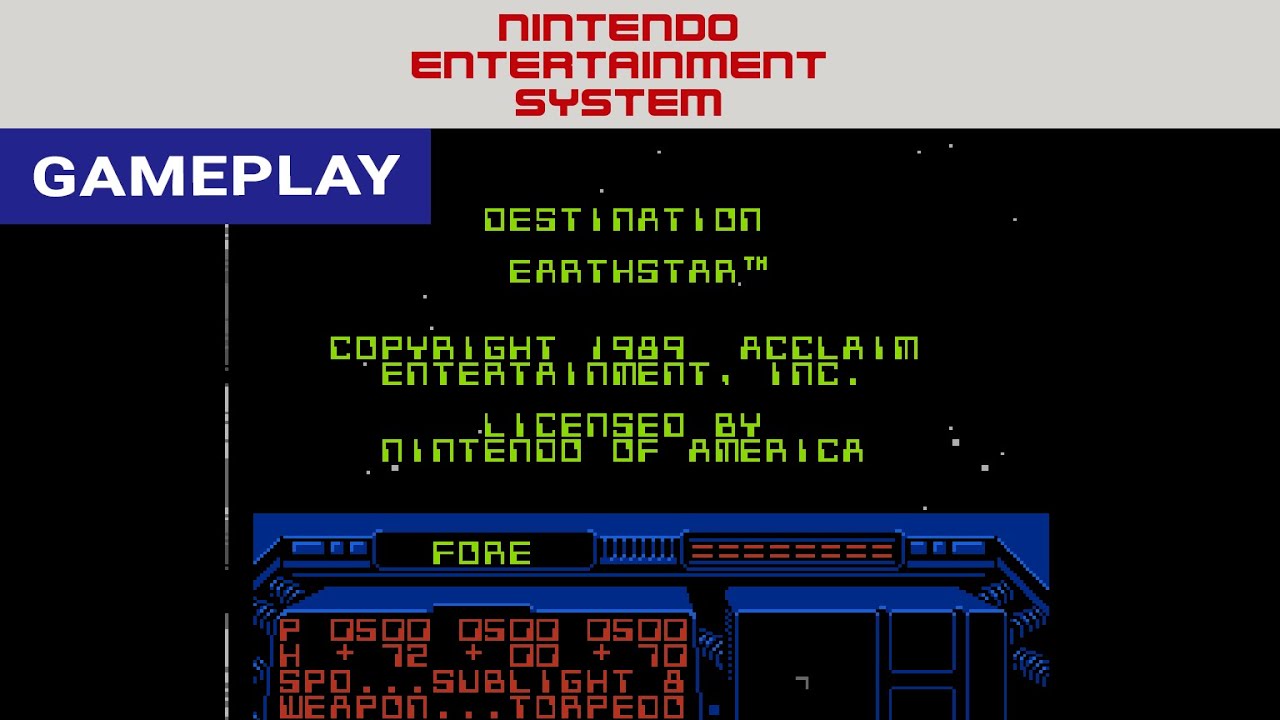Destination Earthstar (NES) - Gameplay Clip [HD] | RetroGameUp - YouTube