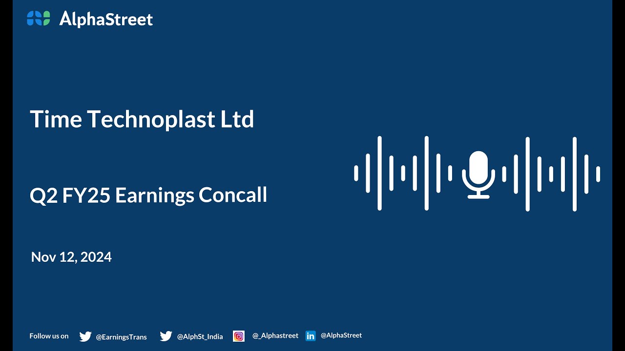 Time Technoplast Ltd Q2 FY2024-25 Earnings Conference Call - YouTube