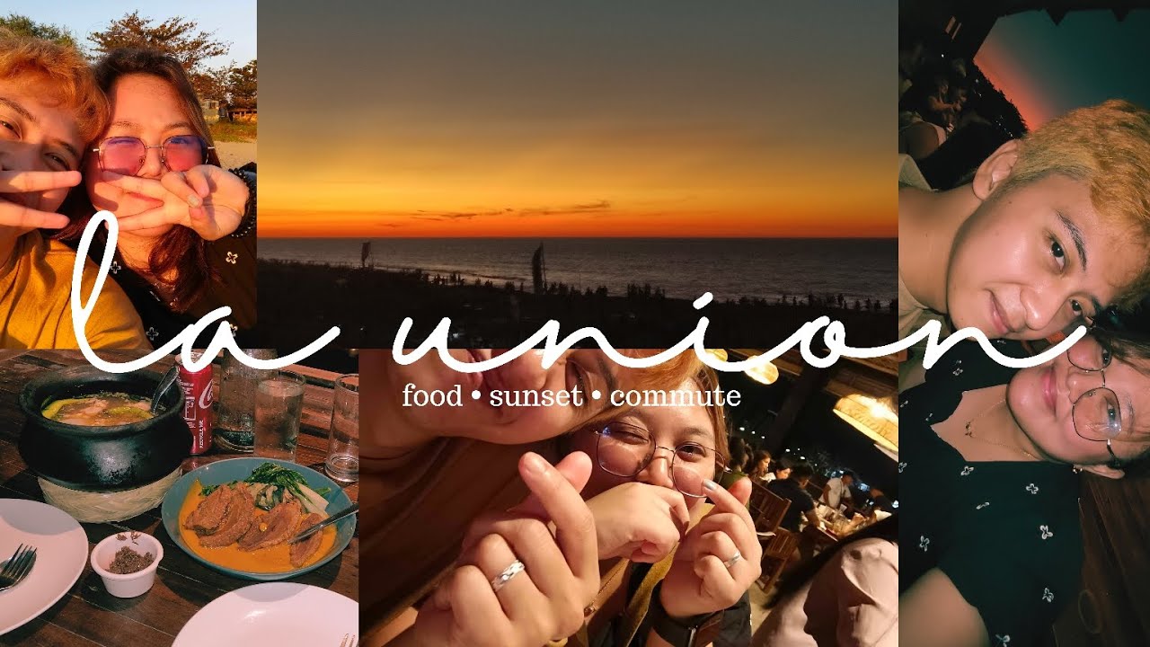 LA UNION VLOG: DAY 1 | Commute, Elyu food, Kabsat, Sunset🌞🌅🌿 | Slow ...