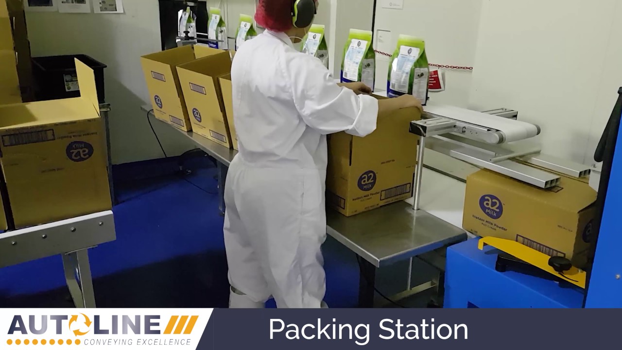 Autoline NZ Conveyor Packing Station - YouTube