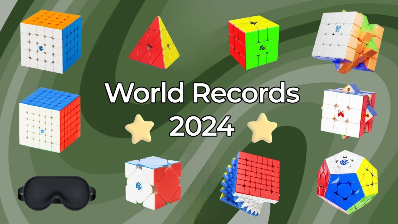 ALL WCA WORLD RECORDS - RUBIK'S CUBES (SINGLES) / 2024 - YouTube