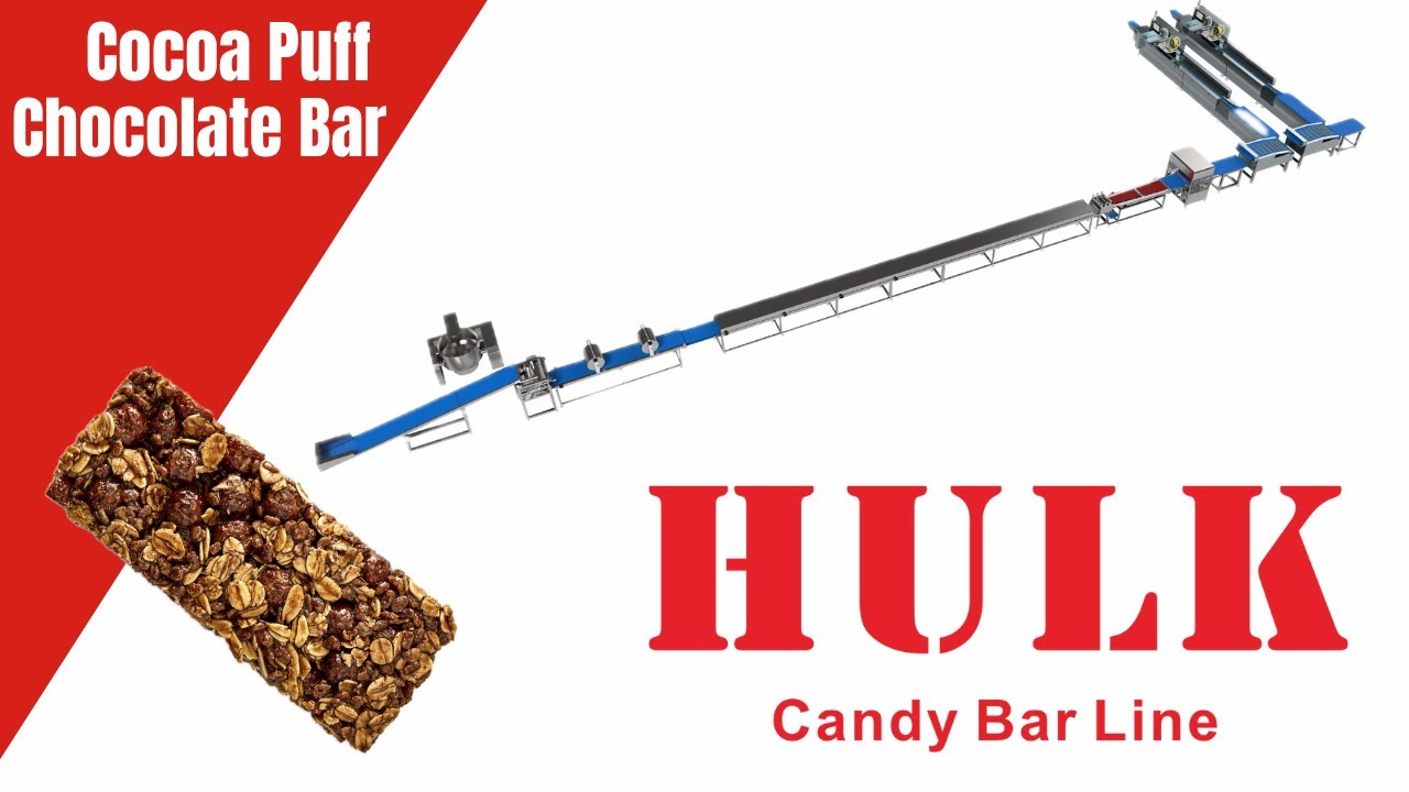 Cocoa Puff Chocolate Bar Production Line - YouTube
