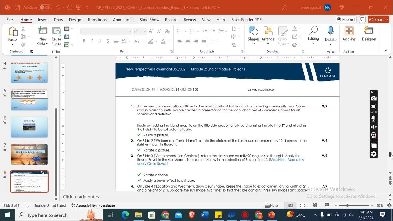 New Perspectives PowerPoint 2019 | Module 2: End of Module Project 1 #newperspectives #module2 ...