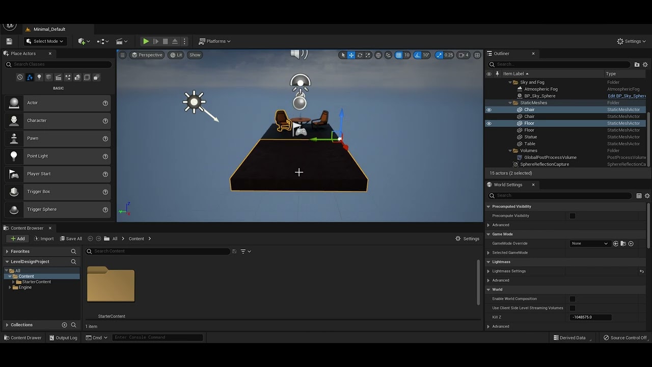 02 07 01 F Key Focus the camera on the selected objects 複数 Unreal ...