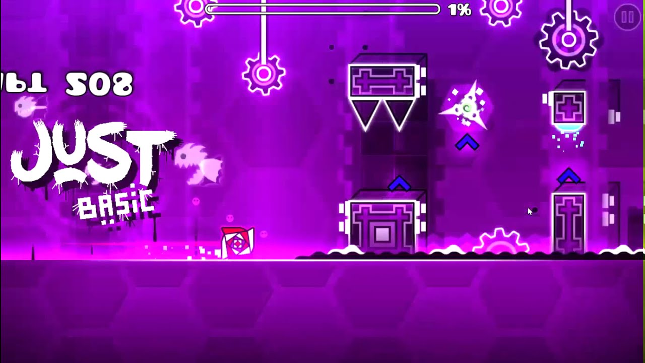 Geometry Dash | Just Processing by JustBasic 100% {Medium Demon} - YouTube