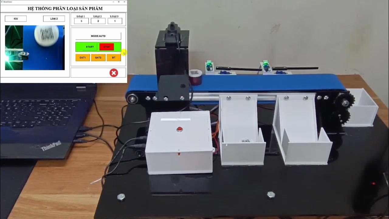 Đồ án Mô hình băng tải phân loại sản phẩm theo mã QR| Product Sorting ...