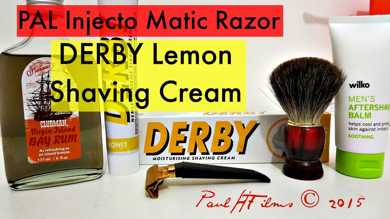 PAL Injecto Matic - SE Razor - Derby Lemon Shaving Cream - YouTube