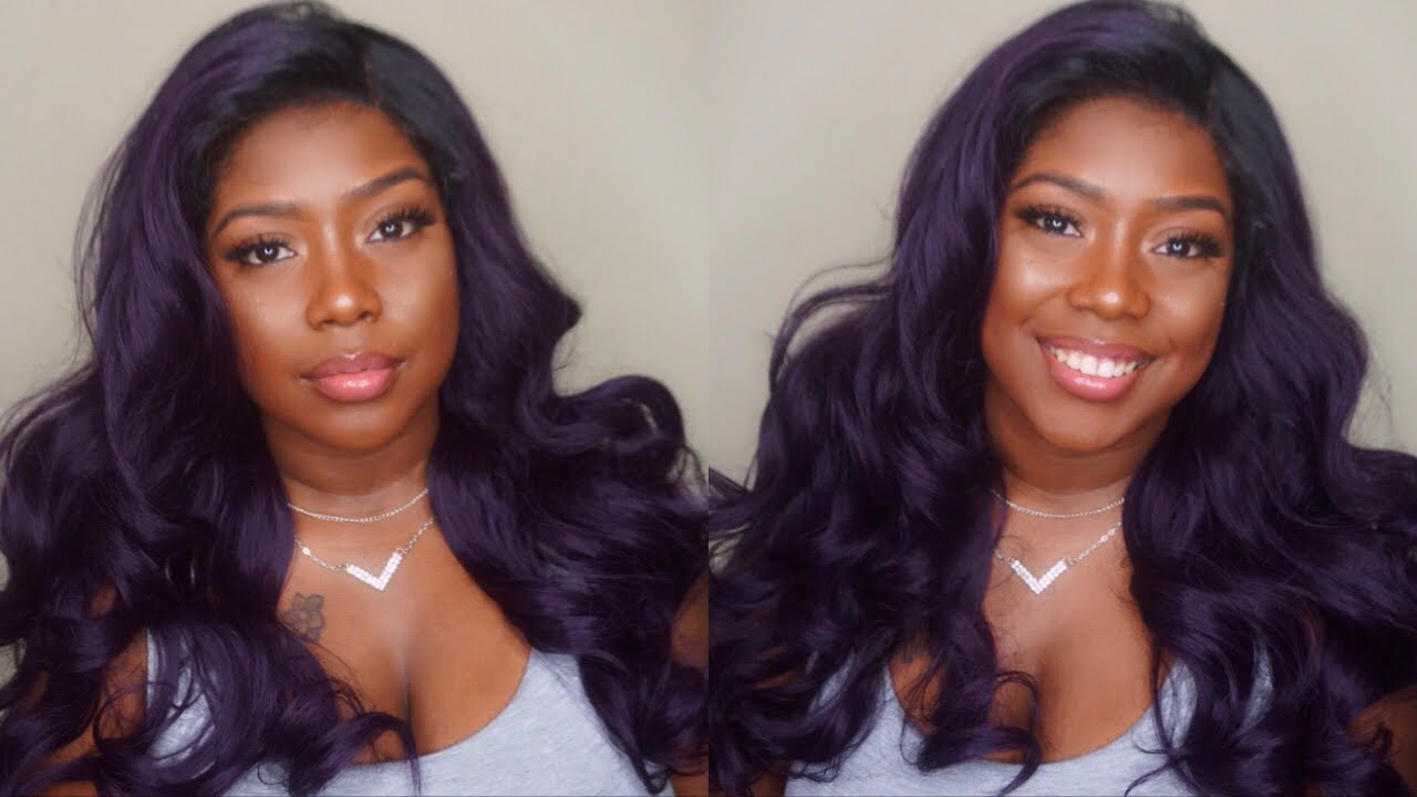 Gorgeous Dark Purple Hair | HERA REMY - YouTube