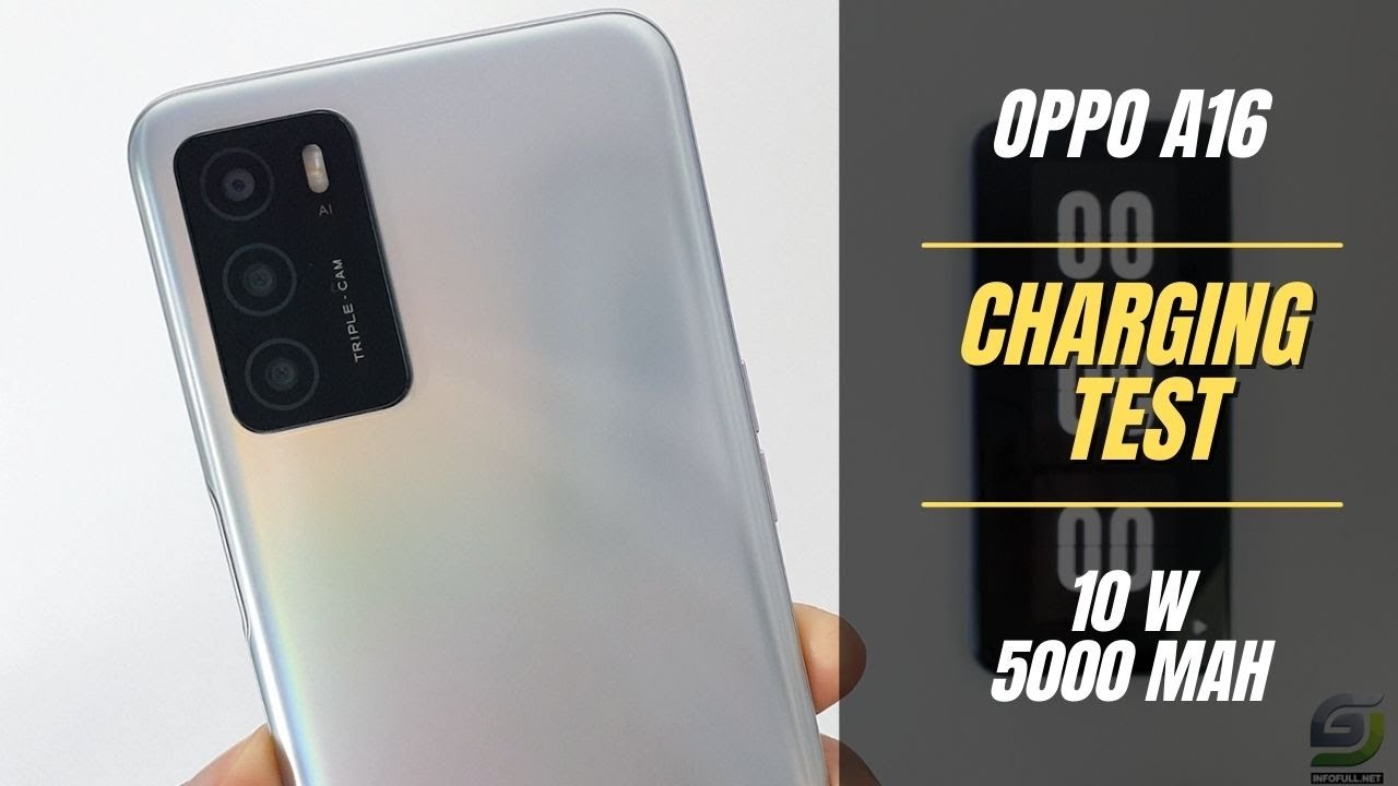 Oppo A16 Battery Charging Test 0% to 100% | 10W charger 5000 mah - YouTube