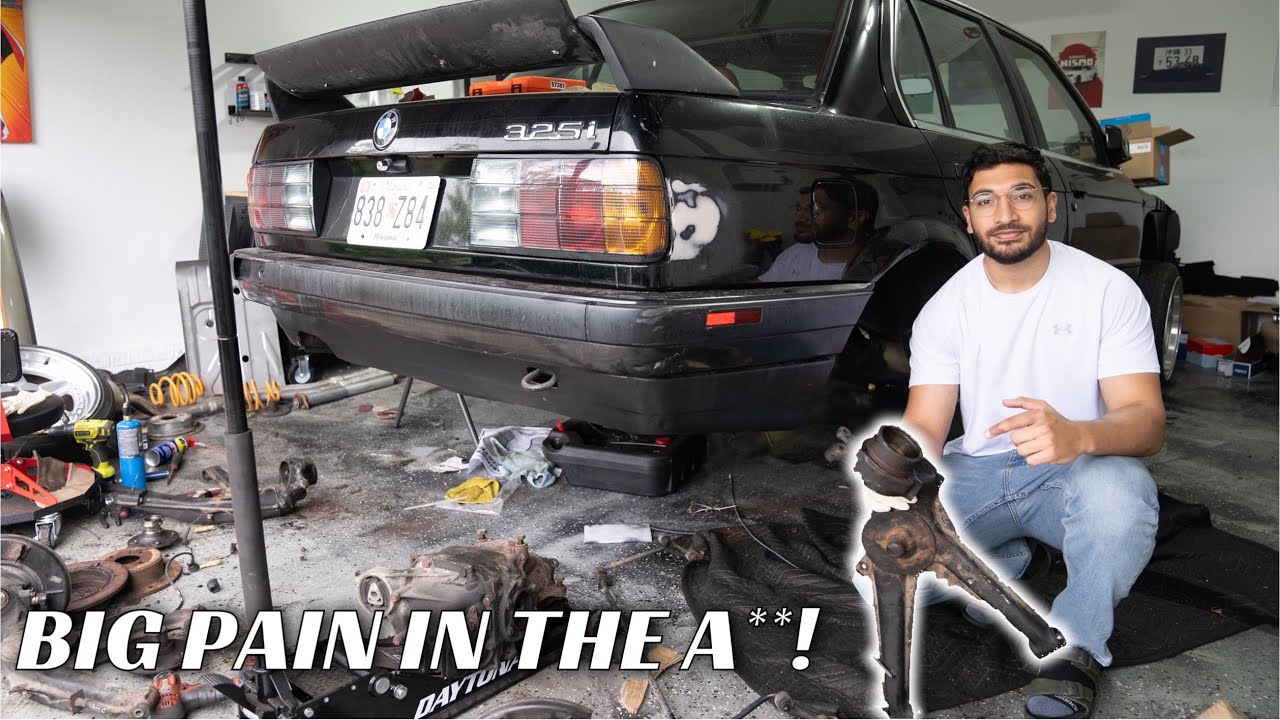 Rebuilding the Rusted BMW E30: Part 4 (Trailing Arm Disassembly) - YouTube