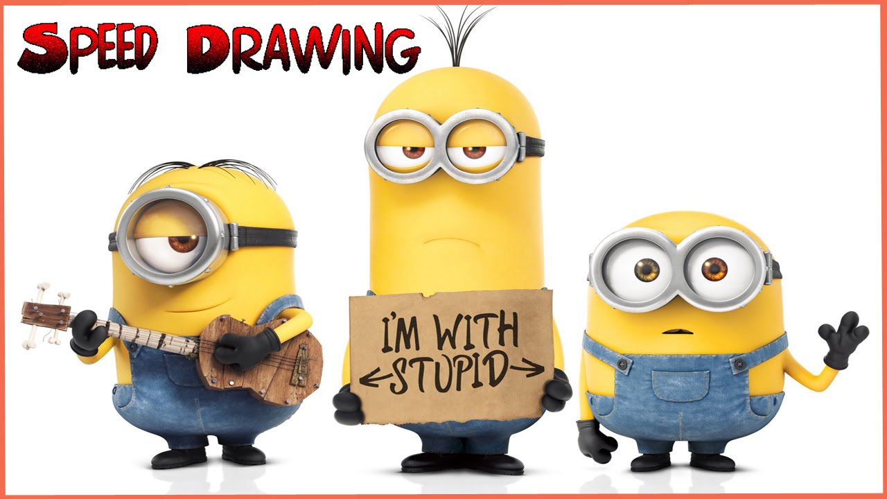 Speed Drawing: Minions - YouTube