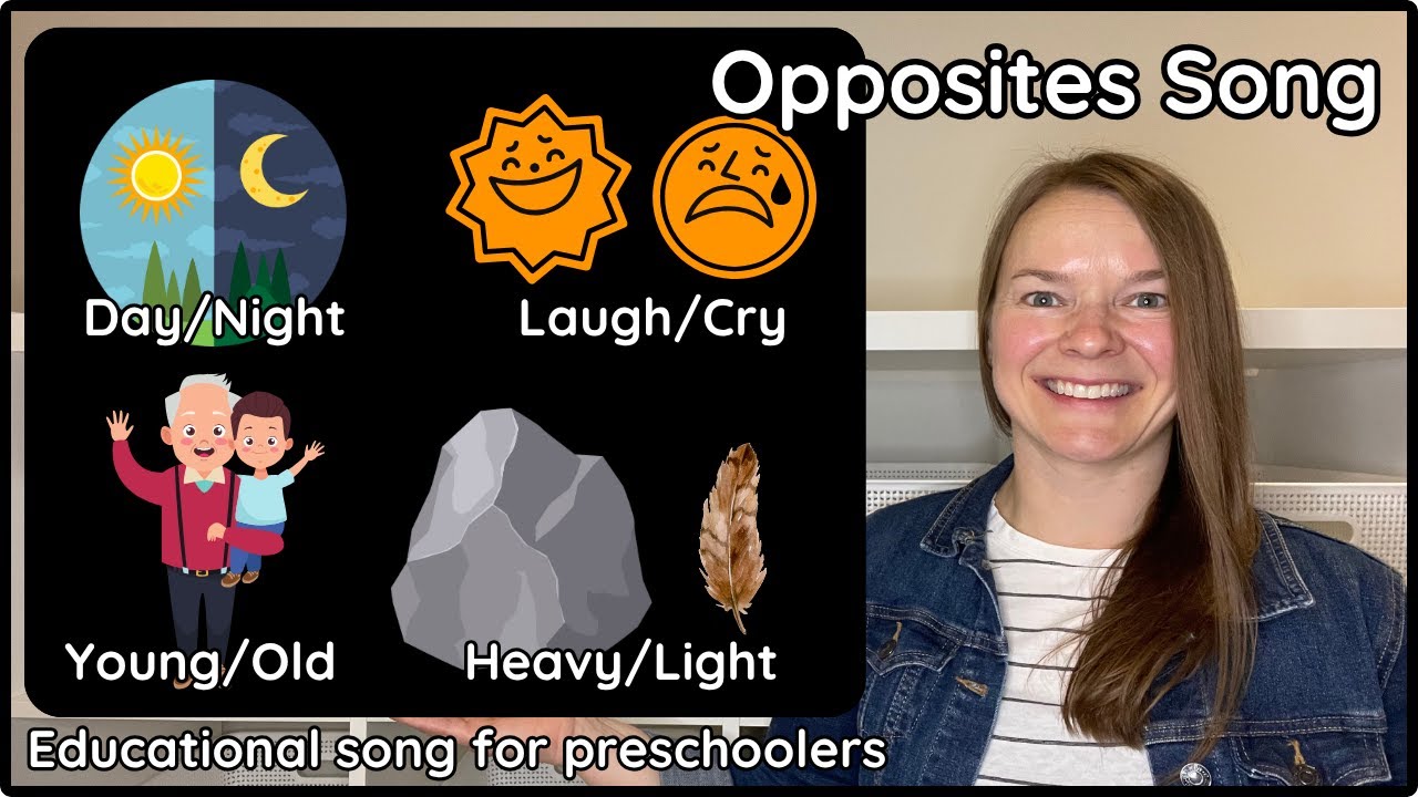 Opposites Song | Educational Song about Opposites | Virtual Preschool # ...