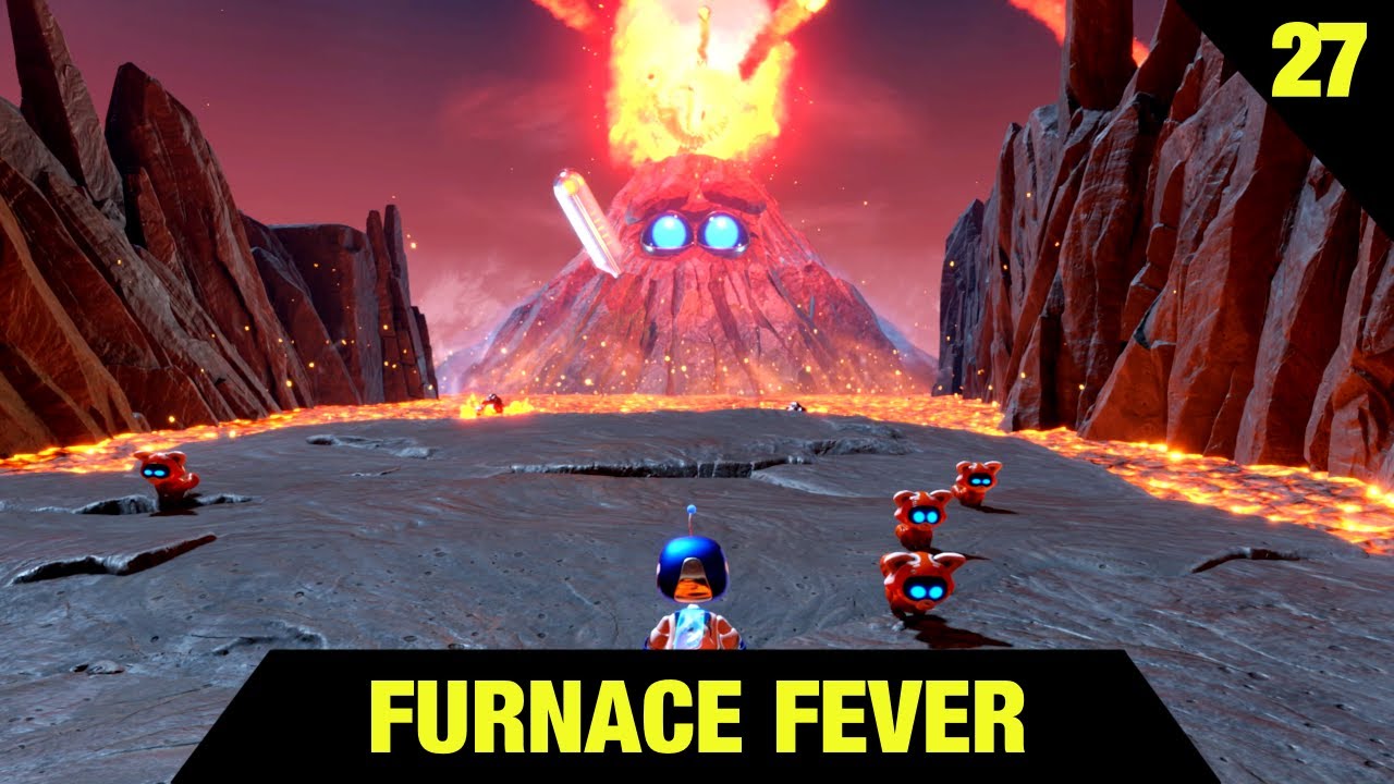 Astro Bot Walkthrough #27: Furnace Fever - All Puzzle Pieces & Bot ...