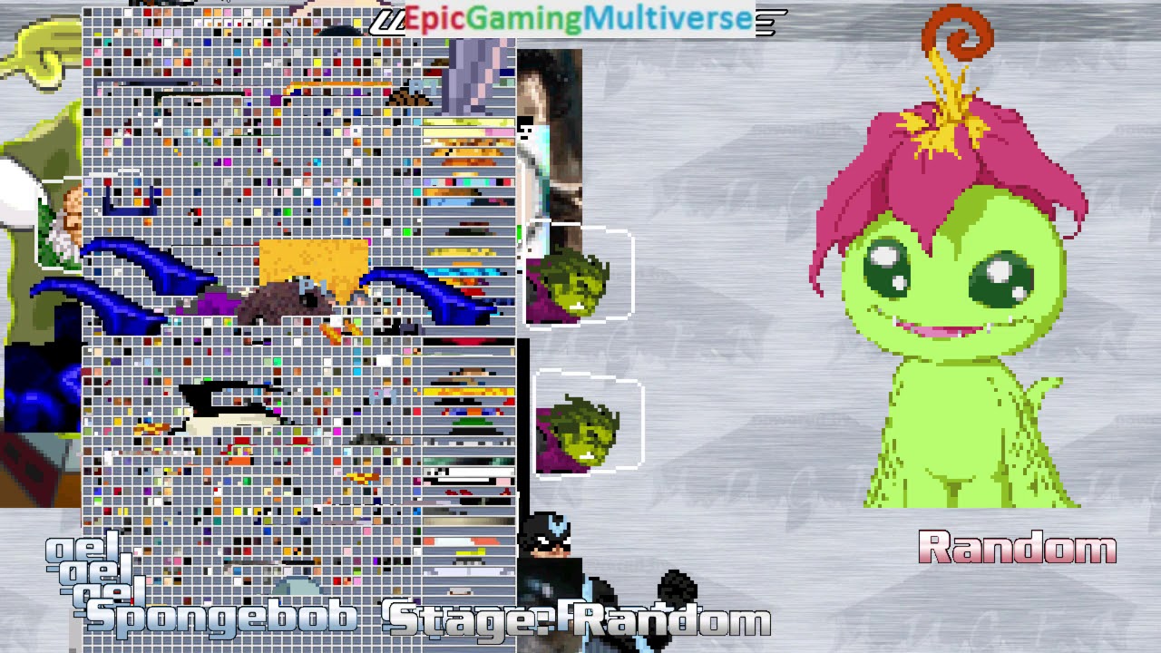 SpongeBob SquarePants And The Gels VS Palmon The Digimon In A MUGEN ...