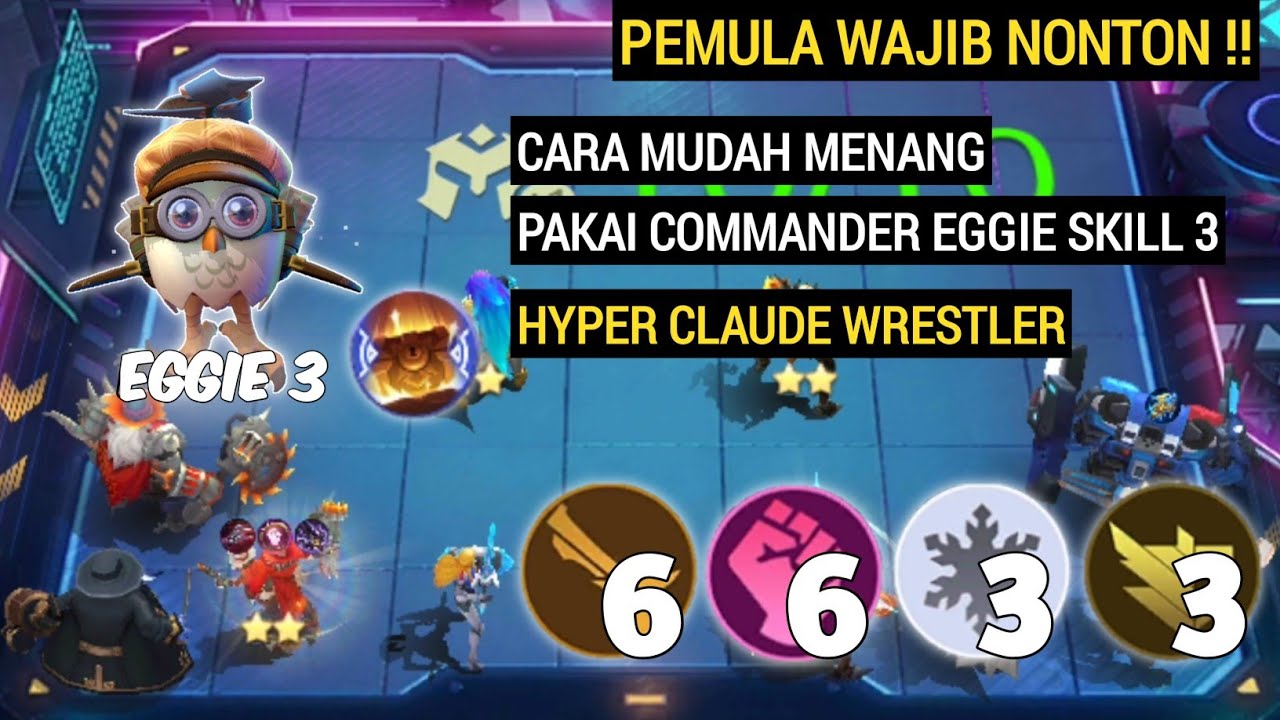 NEW GAMEPLAY EGGIE 3 I CARA MUDAH MENANG PAKAI COMMANDER EGGIE SKILL 3 ...