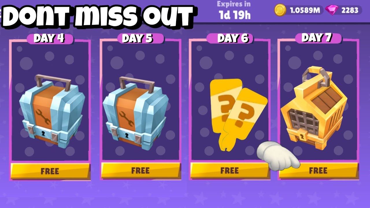 don't miss out 7 days 🤯 event complete and Rewards collect and gameplay ...