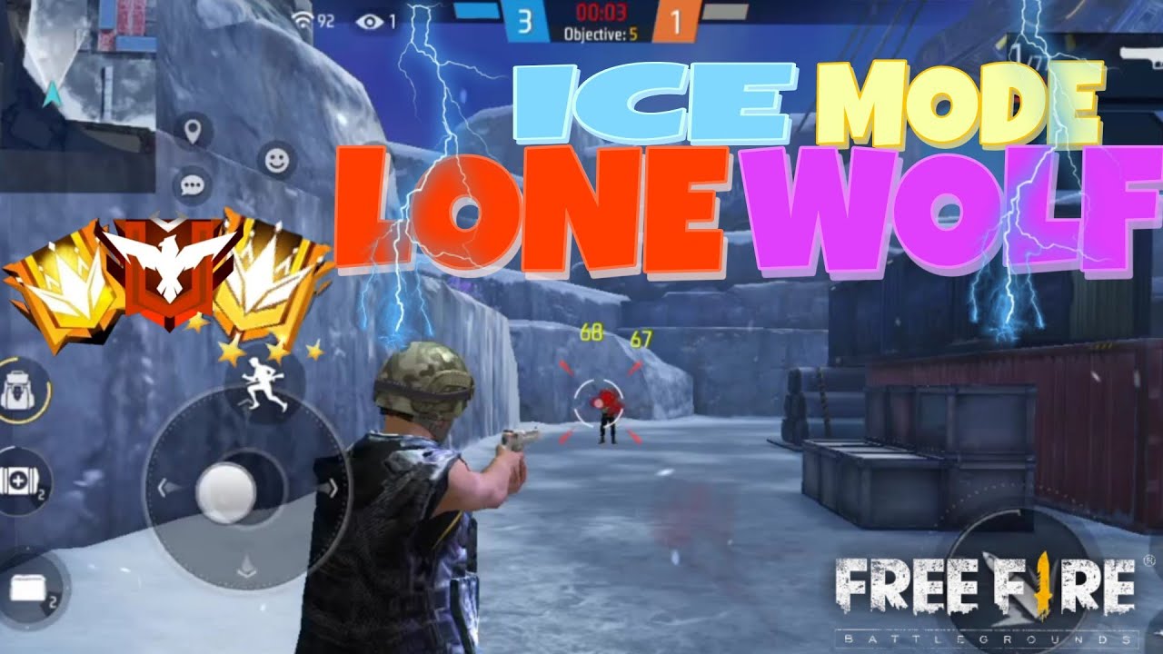 ICE MODE LONE WOLF || 1 VS 1 || garena free fire gameplay || ss gamerz ...