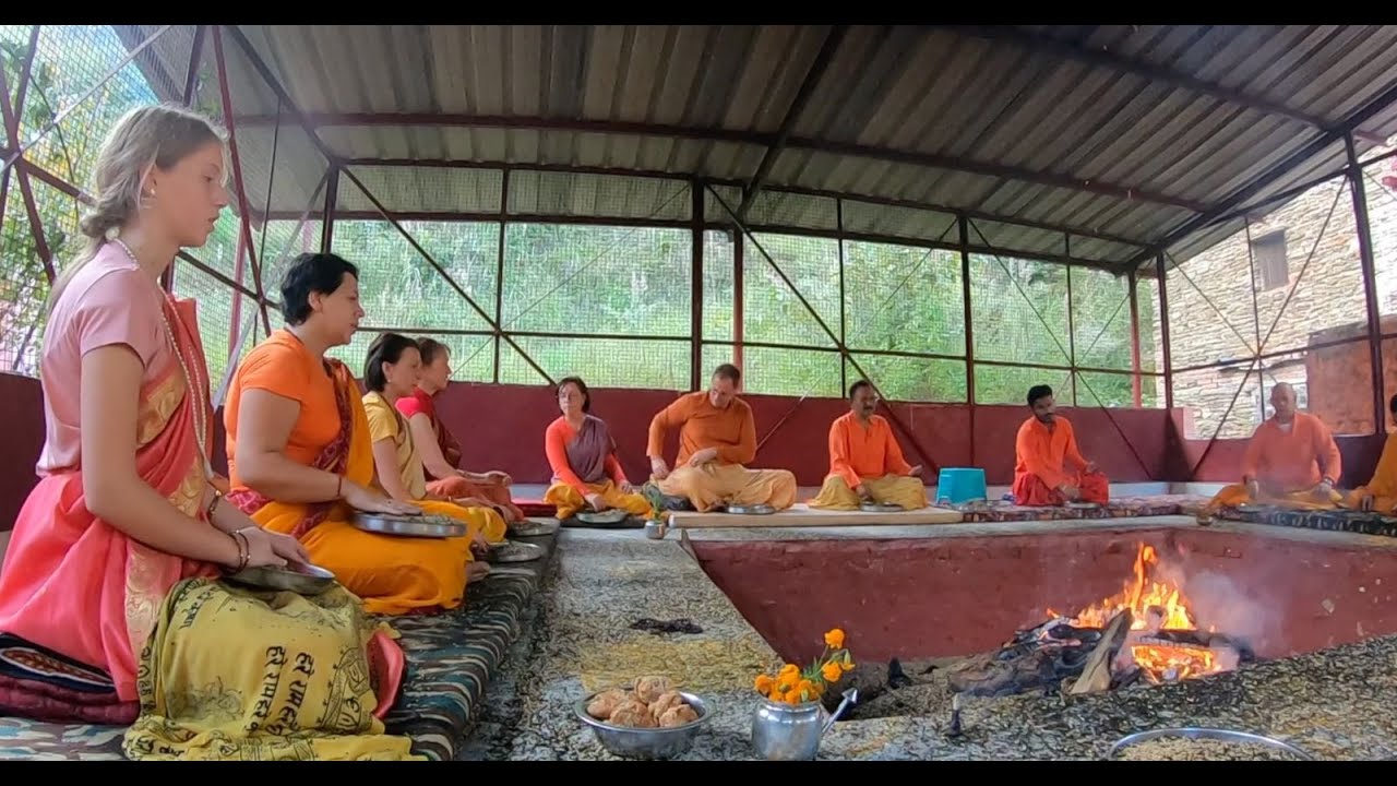 Navratri Celebrations at a Himalayan Ashram I Indians Russian and ...