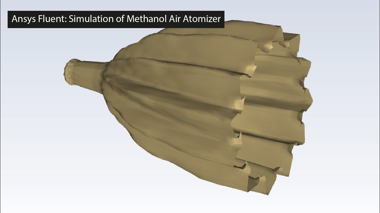 Ansys Fluent: Simulation of Methanol Air Atomizer - YouTube