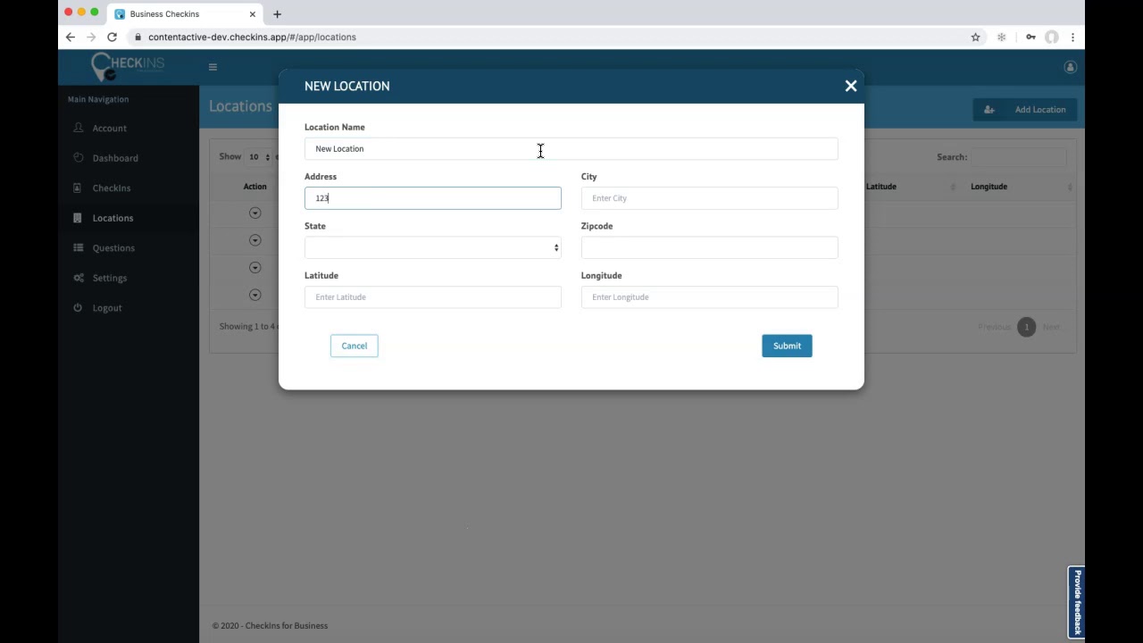 CheckIns for Business - Portal - Add New Location - YouTube