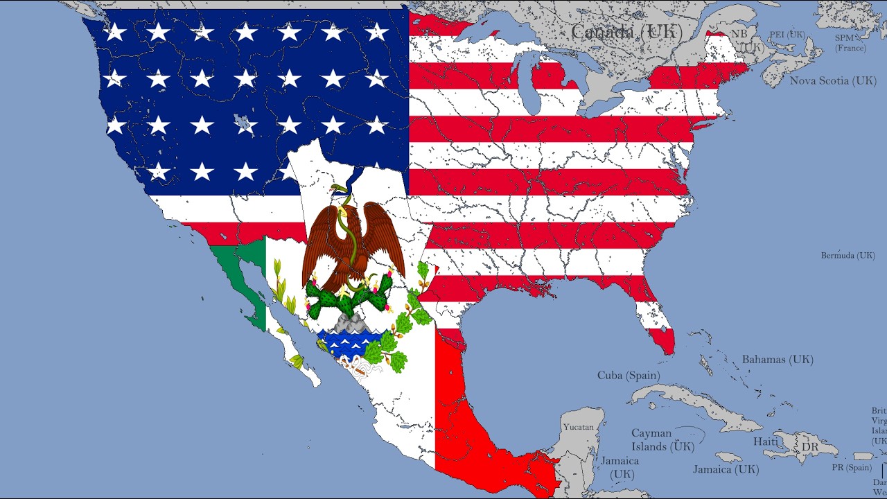 Mexican American War Map