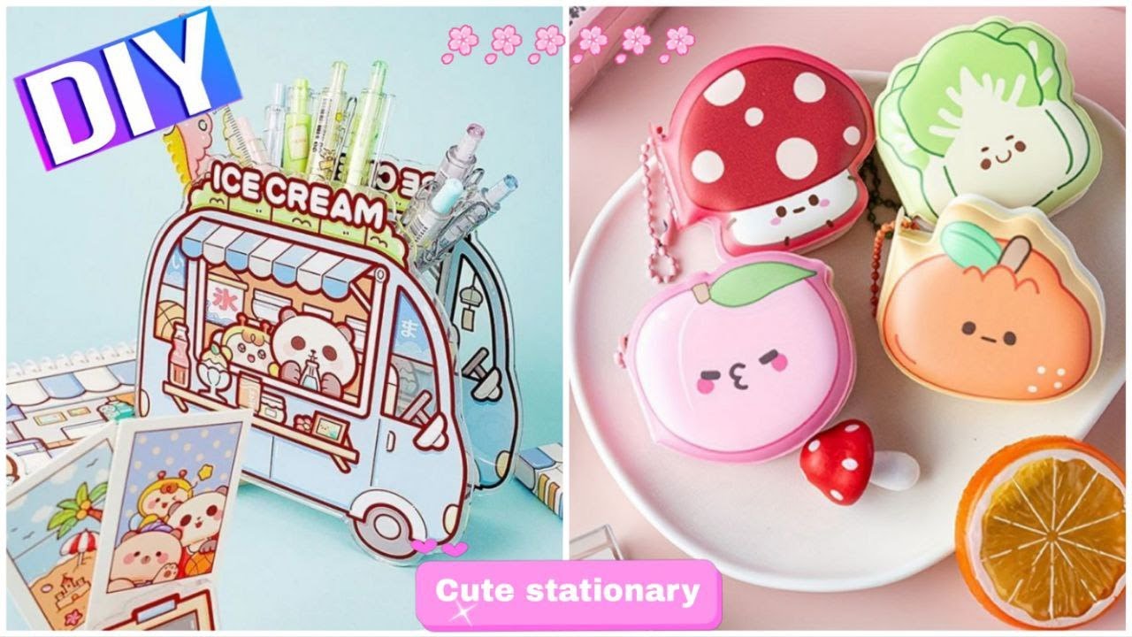DIY cute easy stationary 🫧🌸🌷||DIY CRAFT|| back to school crafts. - YouTube