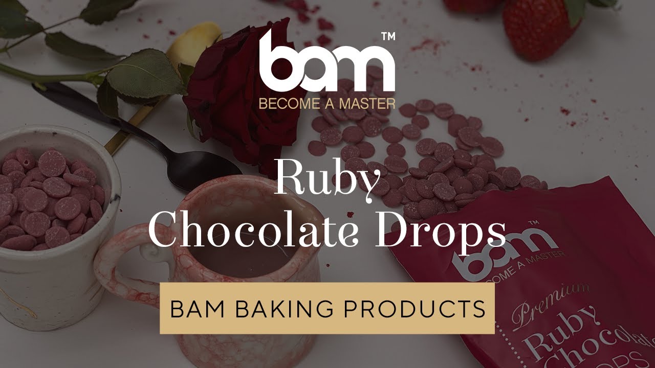 BAM Baking products: Ruby Chocolate Drops - YouTube