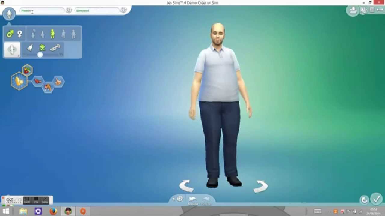 Creating Homer Simpson in Sims 4 CAS - YouTube