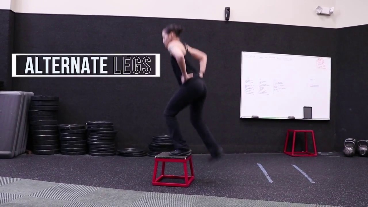 SPLIT SQUAT BOX JUMP - YouTube