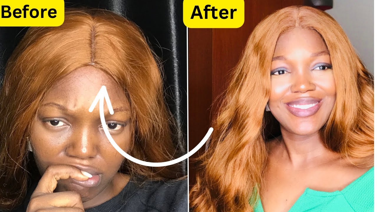 How to Make your SYNTHETIC WIG FLAT AT THE TOP| GET RID OF BUMPS ON ...