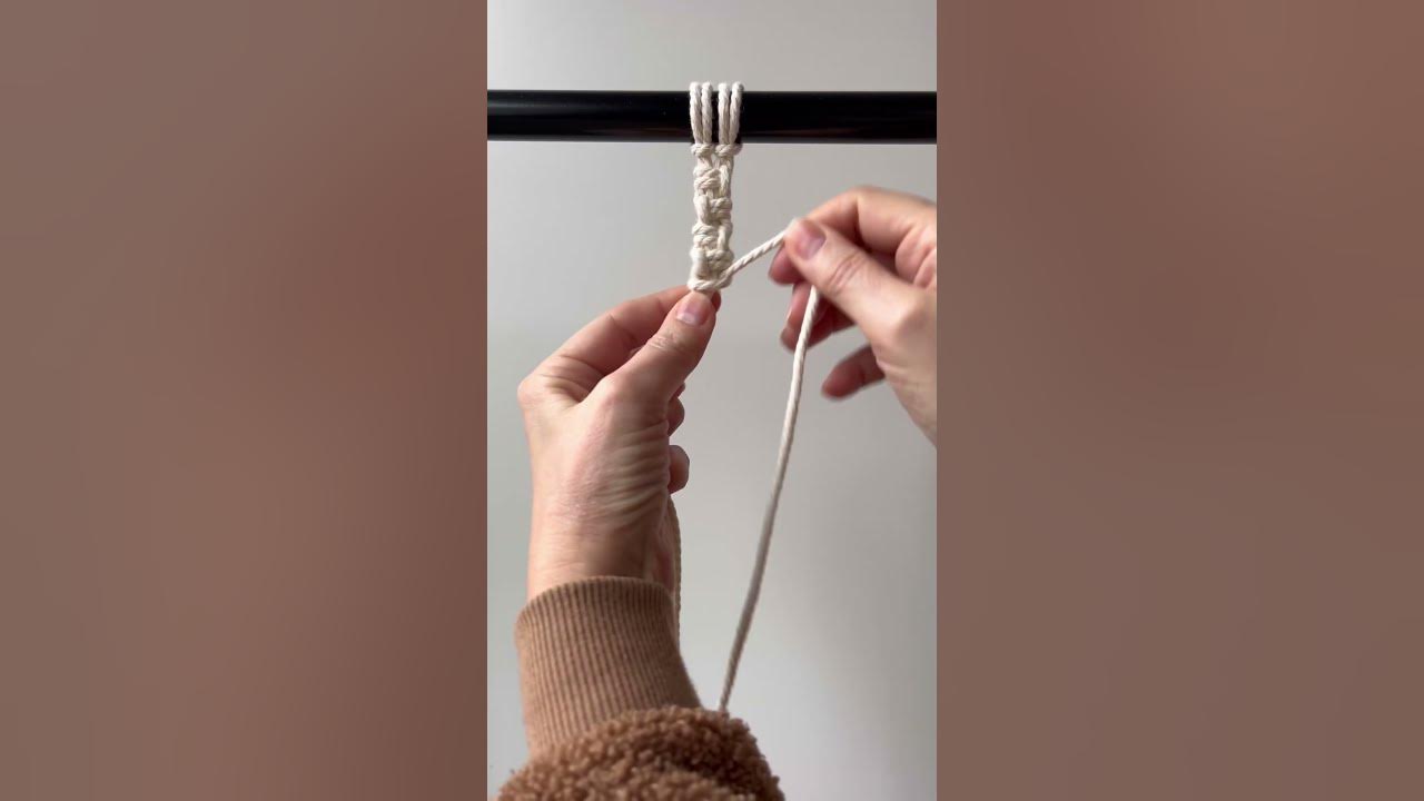 Macrame knot tutorial 🧶 #macrame #macramepattern #macrameknot #macrametutorial #macramediy #doiy ...
