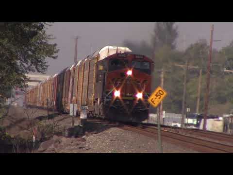 (BNSF 6695, NS 9920) Car train #38 - YouTube