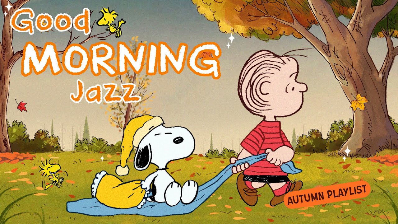 Wake Up with Snoopy ☕⏰ | Relaxing Snoopy Jazz for Work & Study - YouTube