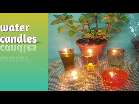 How to prepare Water Cancdles lamp ||Neeti Deepalu|| candle light ...