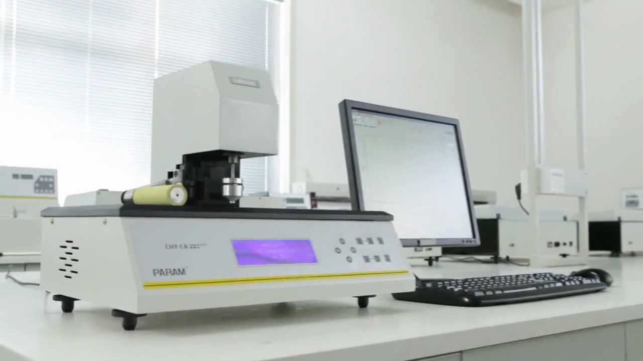 CHY-CA Thickness Tester - Labthink - YouTube