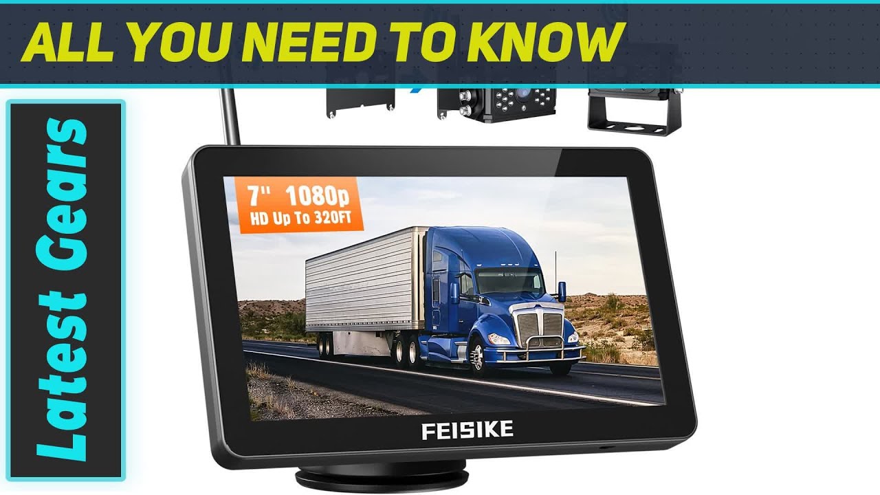 FEISIKE RV Backup Camera Wireless Plug and Play: 7'' Split Screen ...